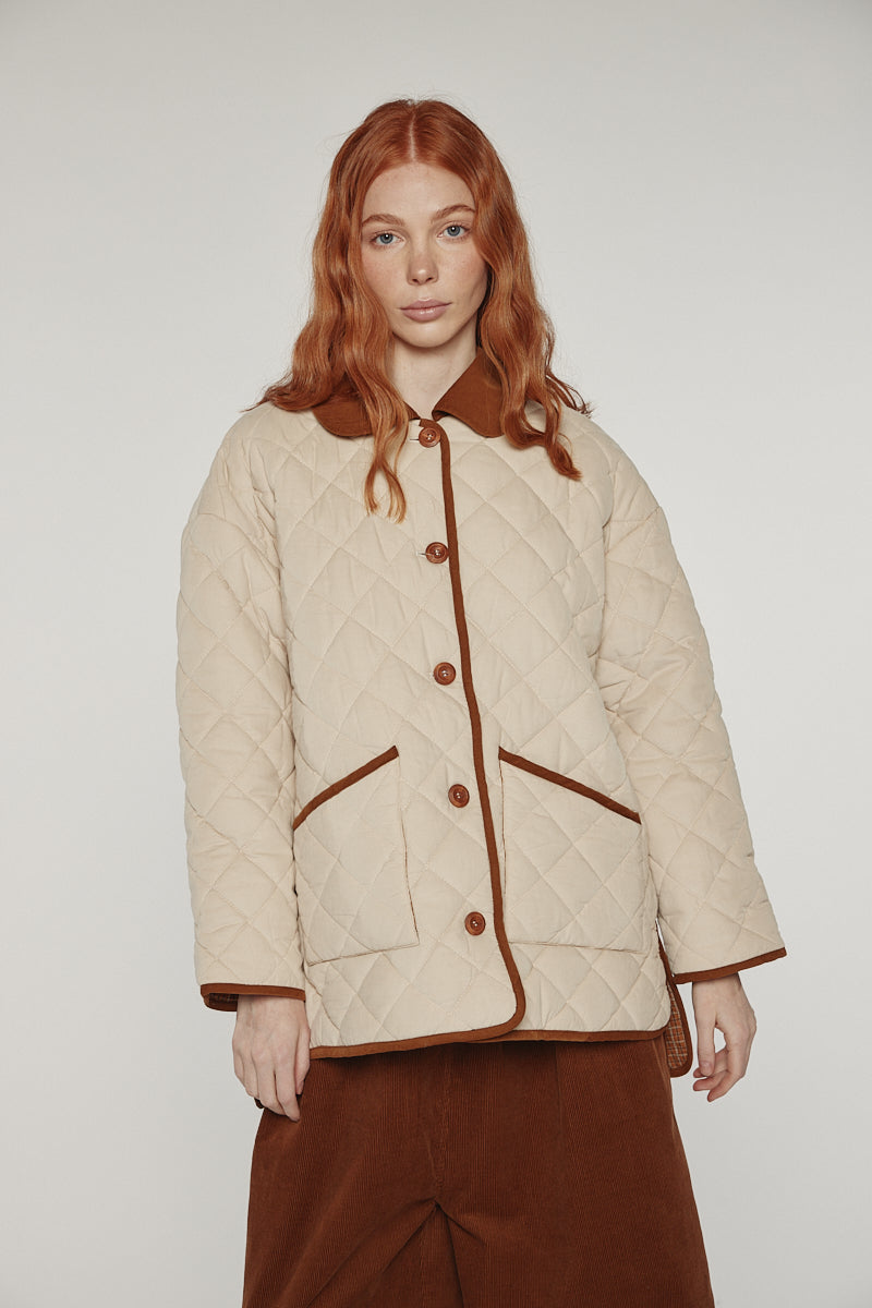 Reversible quilted jacket – amente